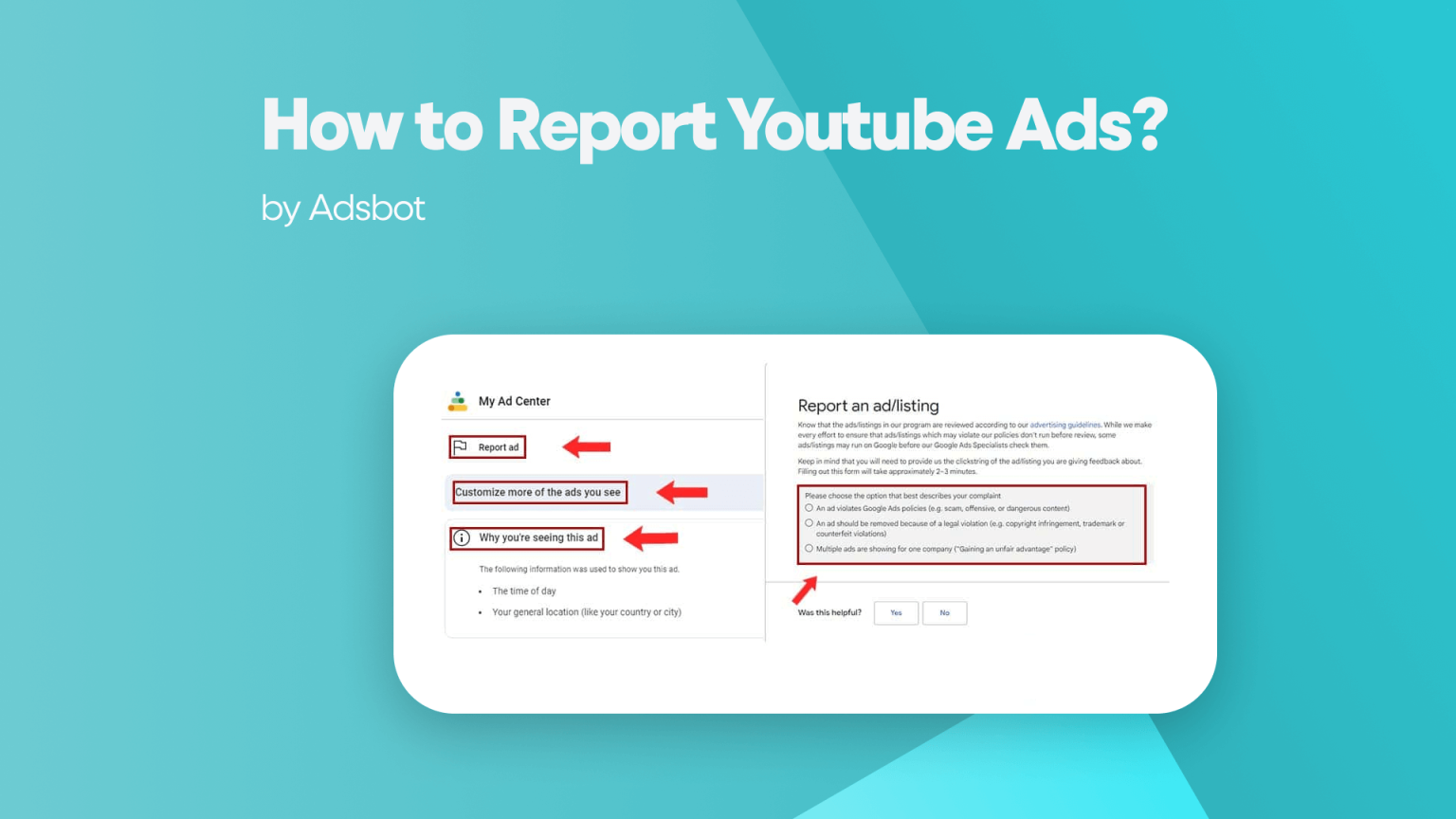 How to Report Youtube Ads? - Adsbot