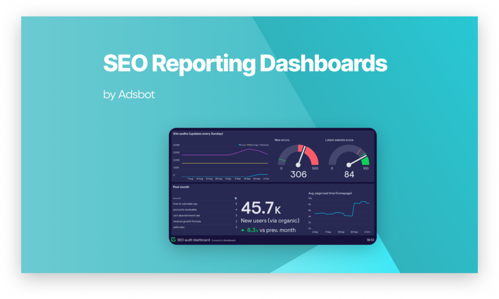 SEO Reporting Dashboards - Adsbot
